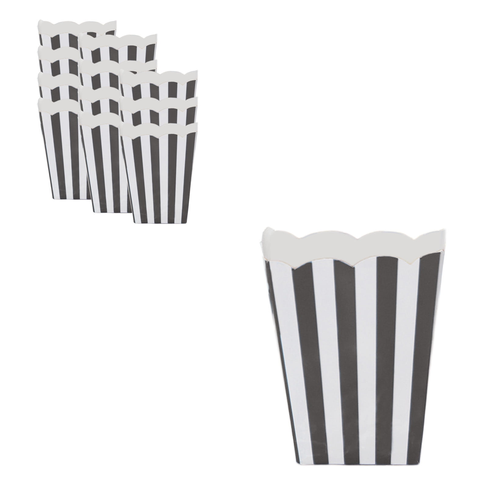 12 Pack Striped Popcorn Boxes | 10.5×7.5×2cm Paper Party Food ...