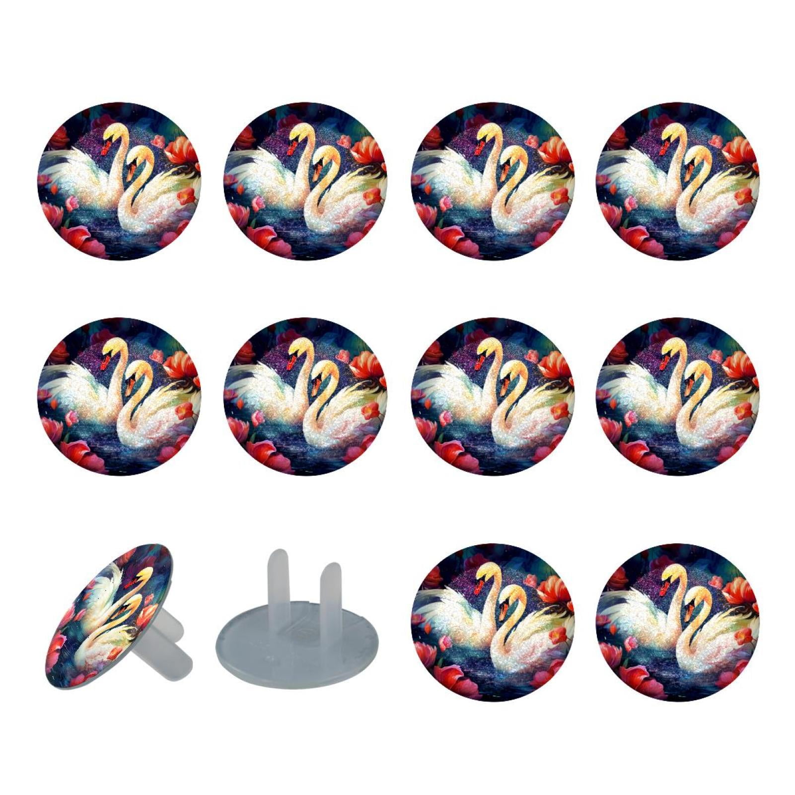 12 Pack Swan Outlet Covers Baby Proofing | Safe Electric Plug ...