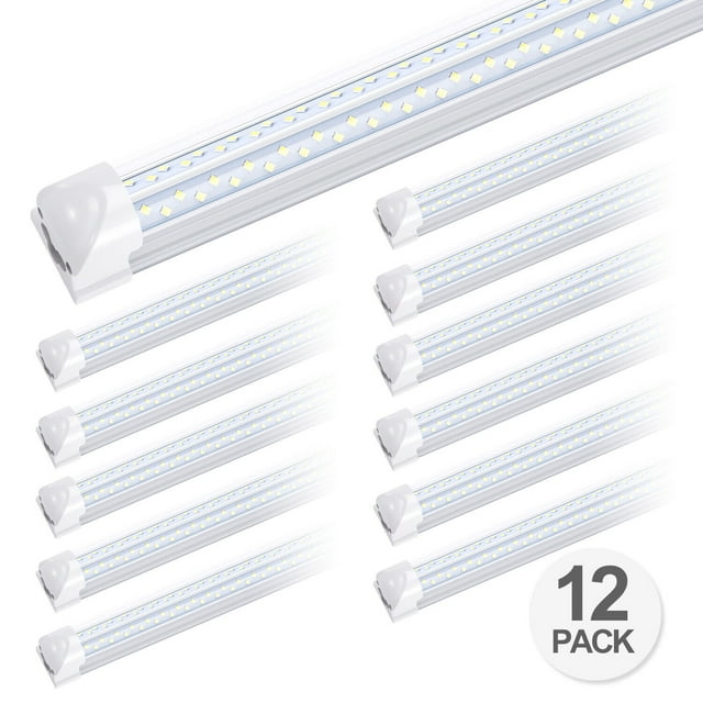 12 Pack T8 8Foot Integrated Led Tube Light Bulbs 120W 8FT Led Shop ...