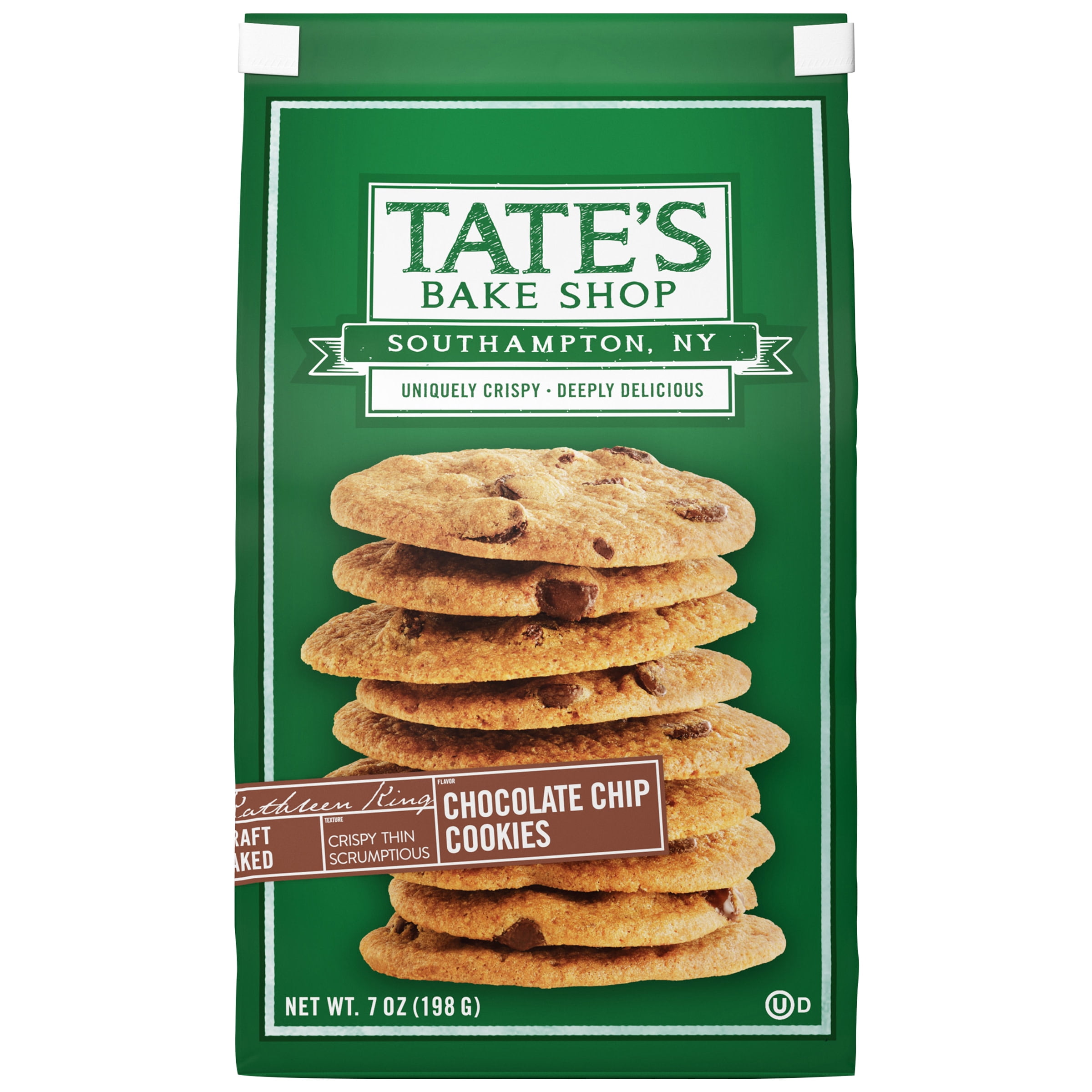 (12 Pack)Tate's Bake Shop Double Chocolate Chip Cookies, 7 oz ...