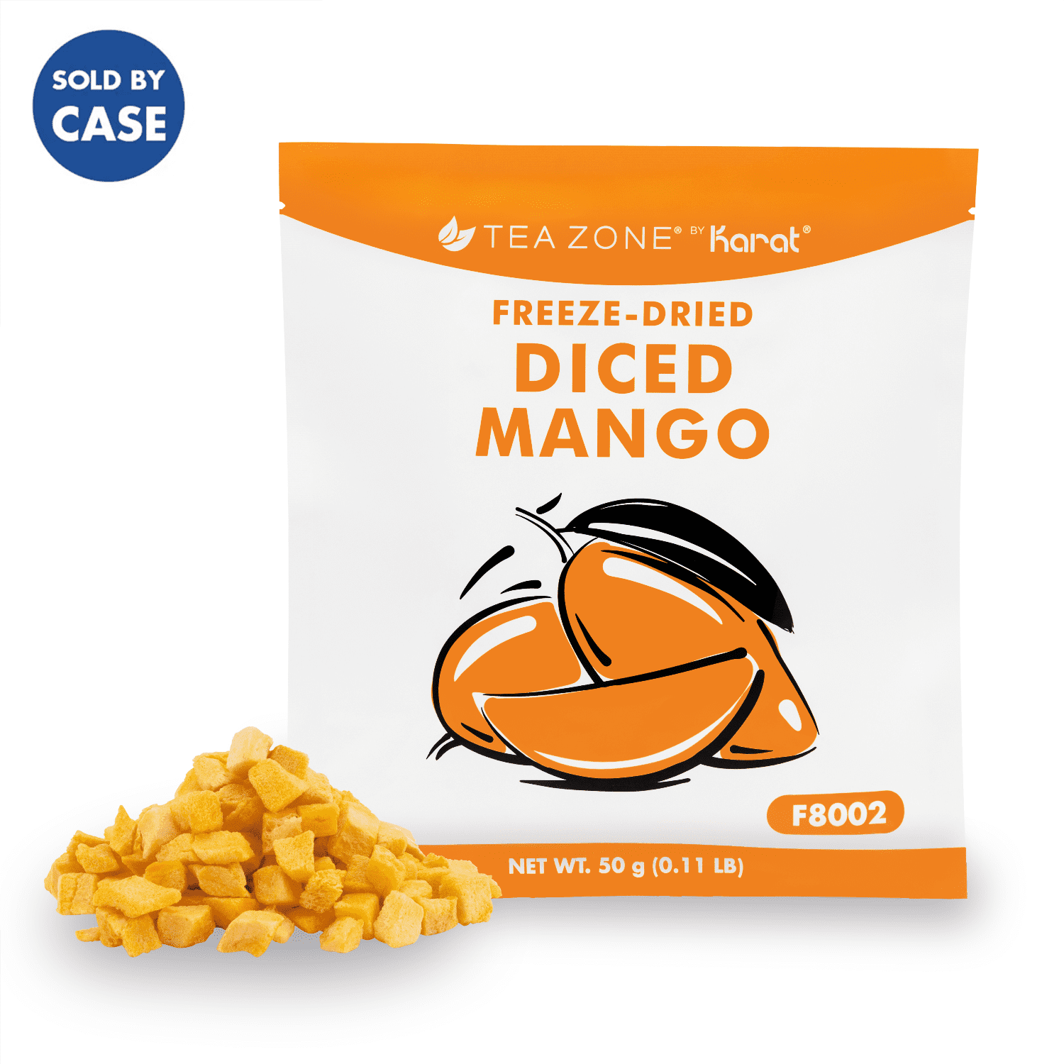 [12 Pack] Tea Zone Freeze-Dried Mango, Diced - 1.76 oz - Walmart.com