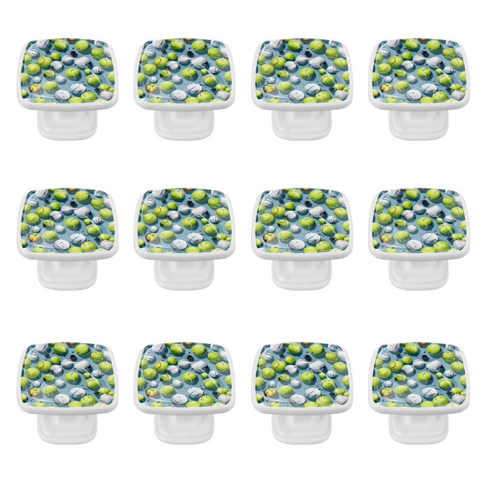 12 Pack Tennis Ball Kitchen Cabinet Square Knob Cabinet Hardware for ...