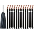 12 Pack Tent Stakes, Ground Metal Camping Aluminum Tent Pegs ...
