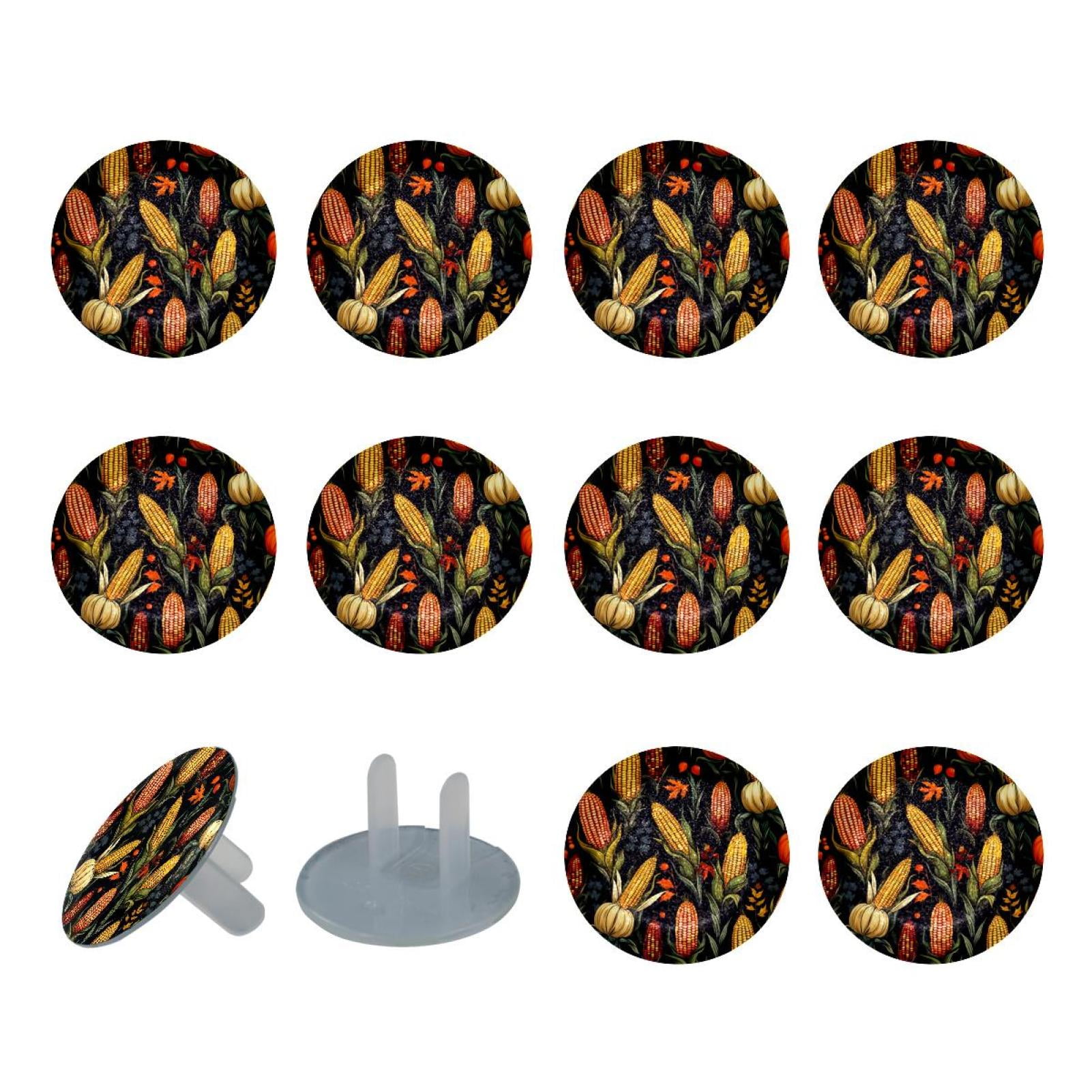 12 Pack Thanksgiving Corn Outlet Covers Baby Proofing Socket Protectors ...