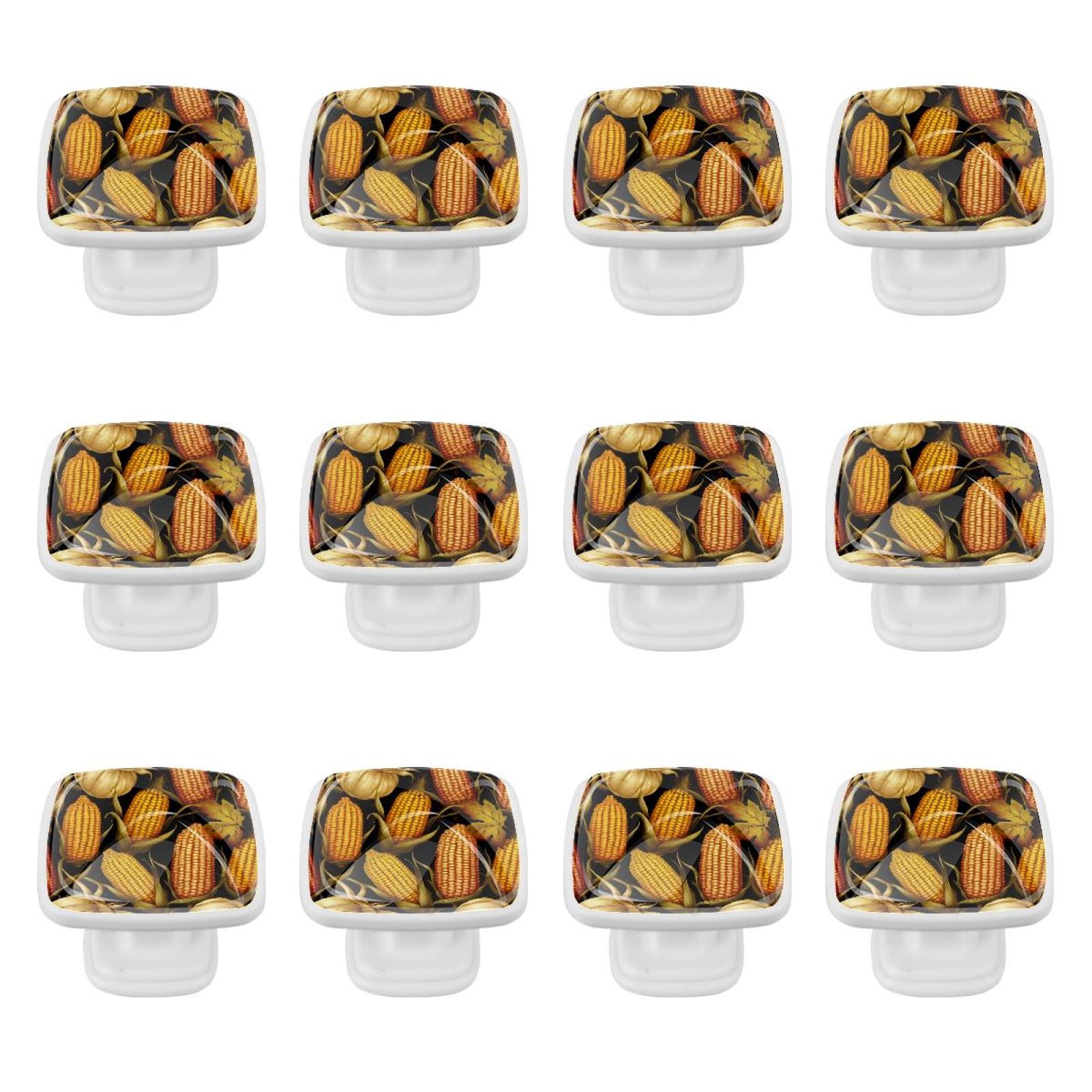 12 Pack Thanksgiving Corn Square Cabinet Knobs Kitchen Cabinet Pulls ...
