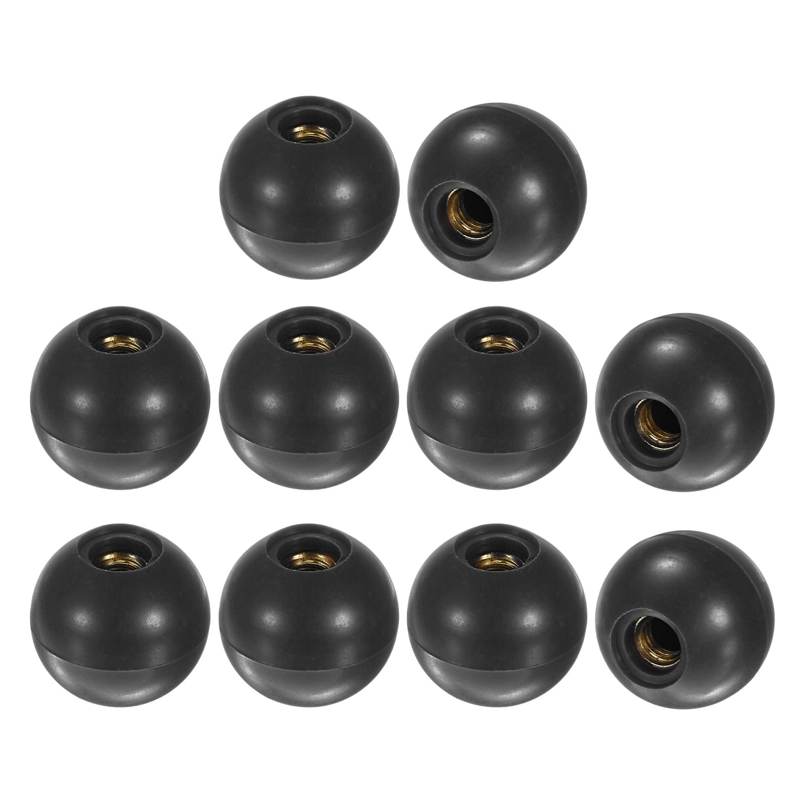 12-Pack Threaded Ball Knobs, M8 Female Thread 30mm Dia. Thermoset Ball ...
