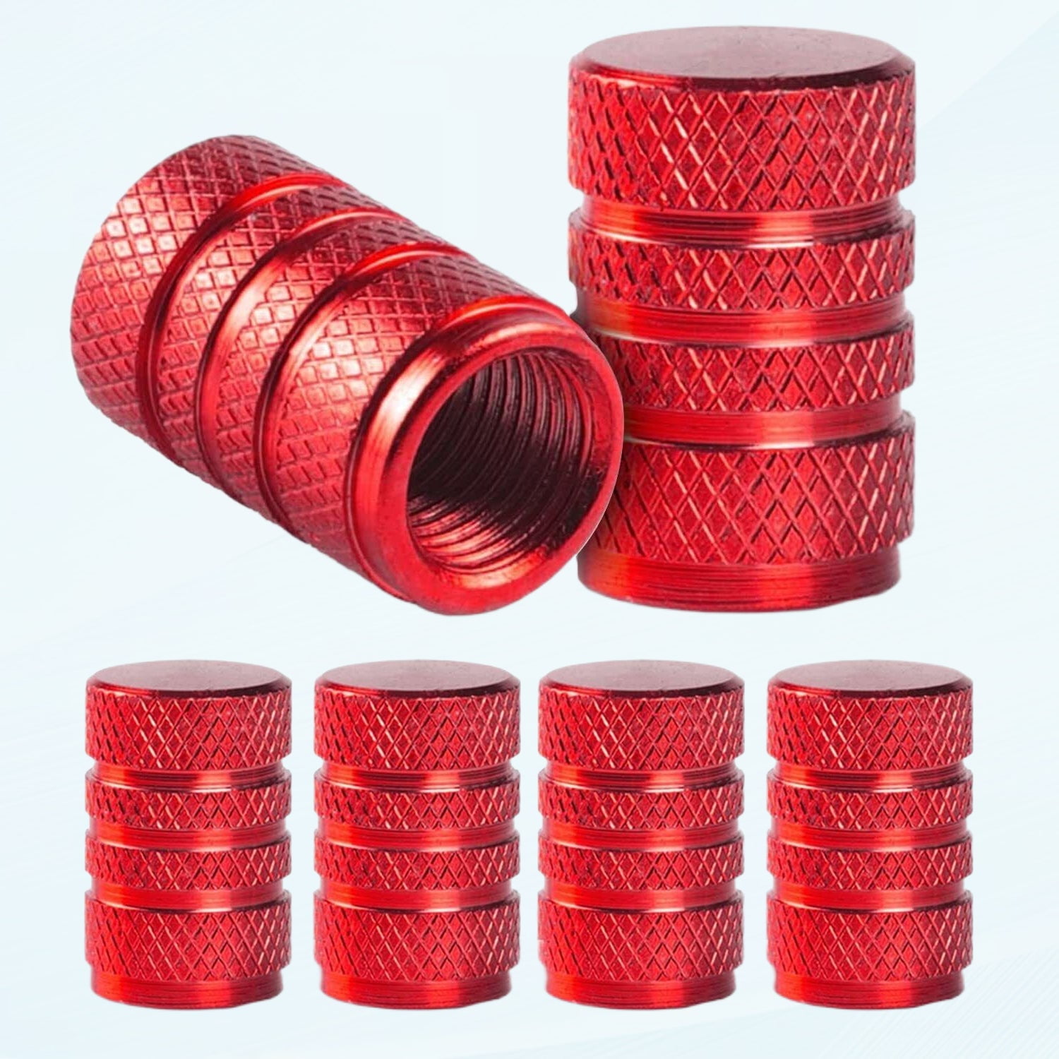 12 Pack Tire Valve Stem Caps - Wheel Valve Stem Covers, Aluminum Alloy ...