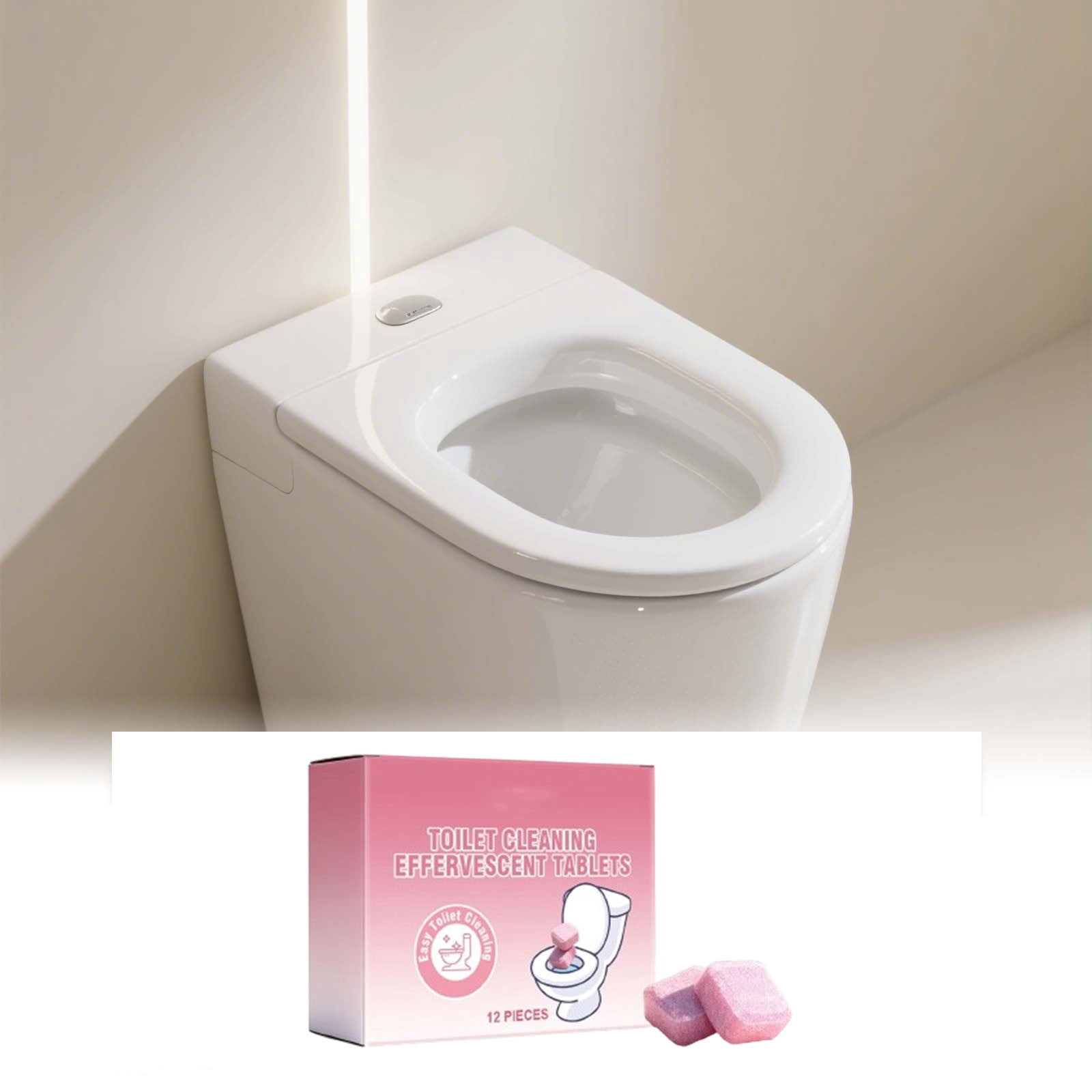12-Pack Toilet Cleaner Tablets Daily Stain Remover And Odor ...