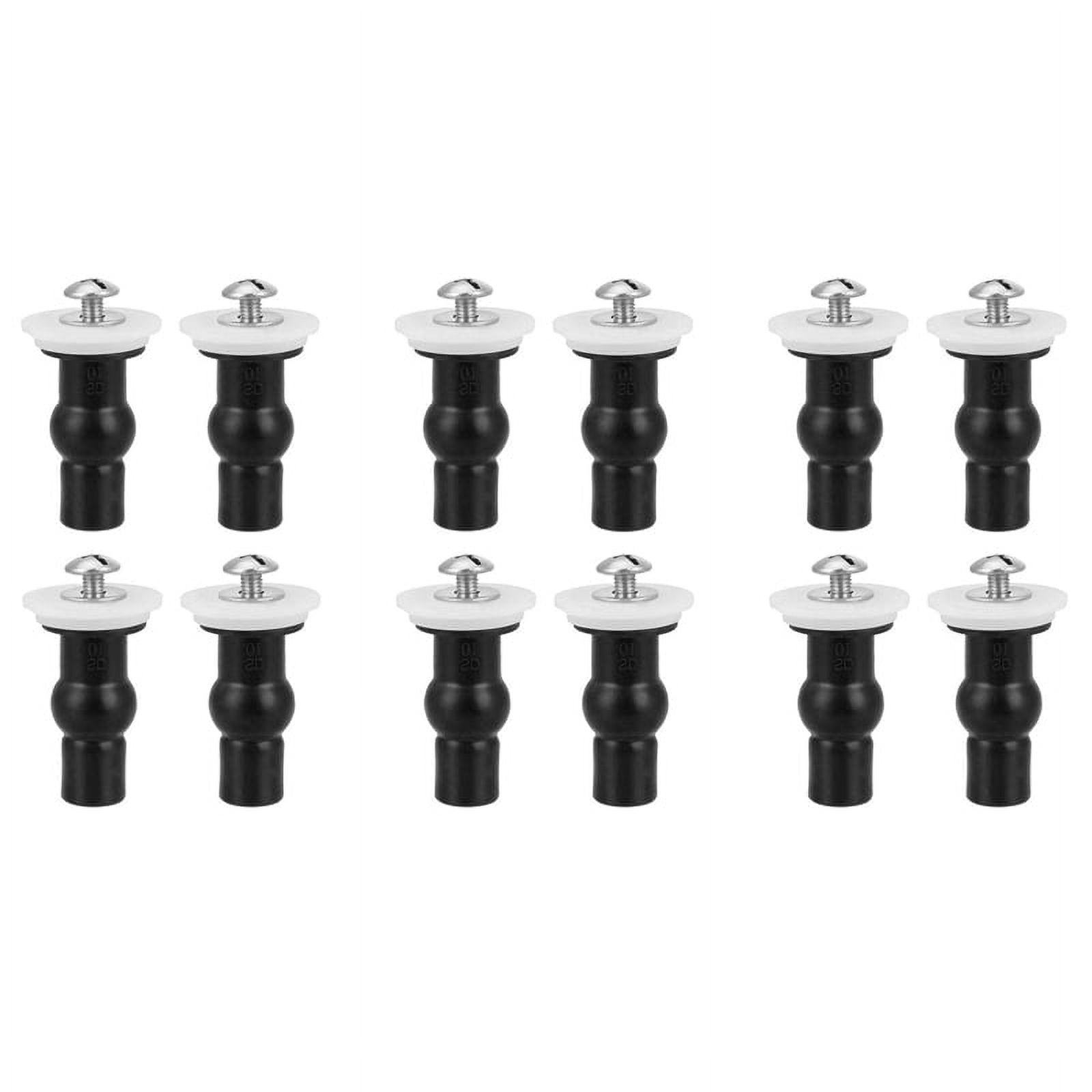12 Pack Toilet Screws Toilet Hinges Bolt Expanding Rubber Top Nuts ...