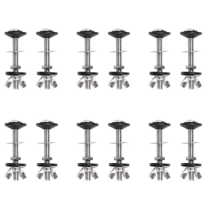 12 Pack Toilet Tank to Bowl Bolt Kits Cistern Bolts Kit,Stainless Steel ...