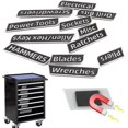 12 Pack Toolbox Labels, -Printed Tags for Toolboxes, Carts, Drawers ...