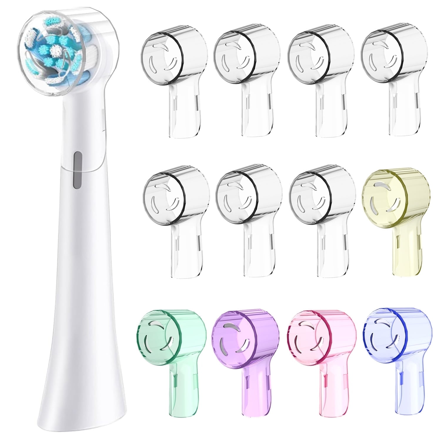 12 Pack Toothbrush Covers for Oral B iO Replacement Heads, Toothbrush ...