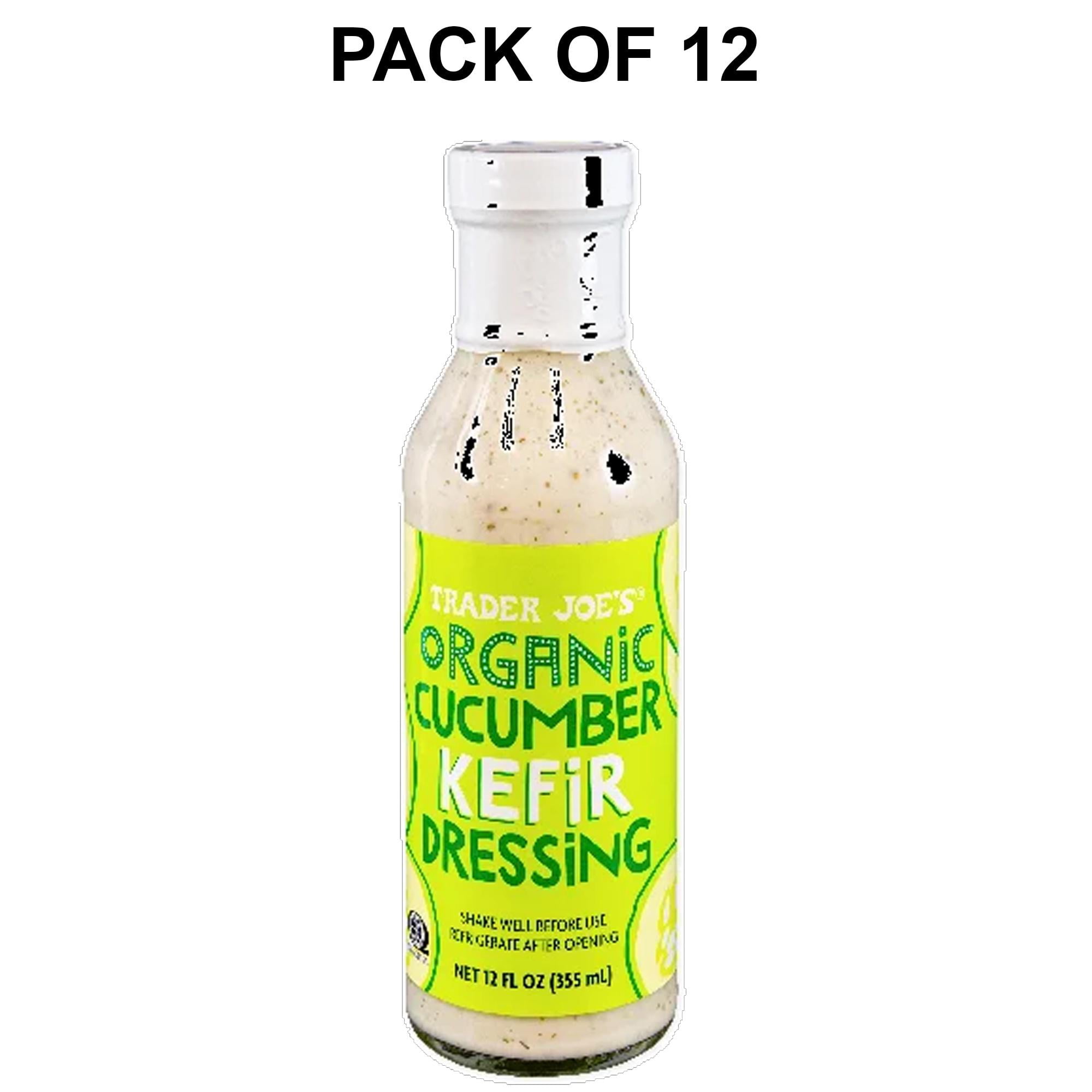 12 Pack Trader Joe’s Organic Cucumber Kefir Dressing - Refreshing Sensation Packed | 12 Fl Oz ...