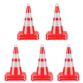 12 Pack Traffic Safety Cones, 28in Parking Cones with Reflective Collar ...