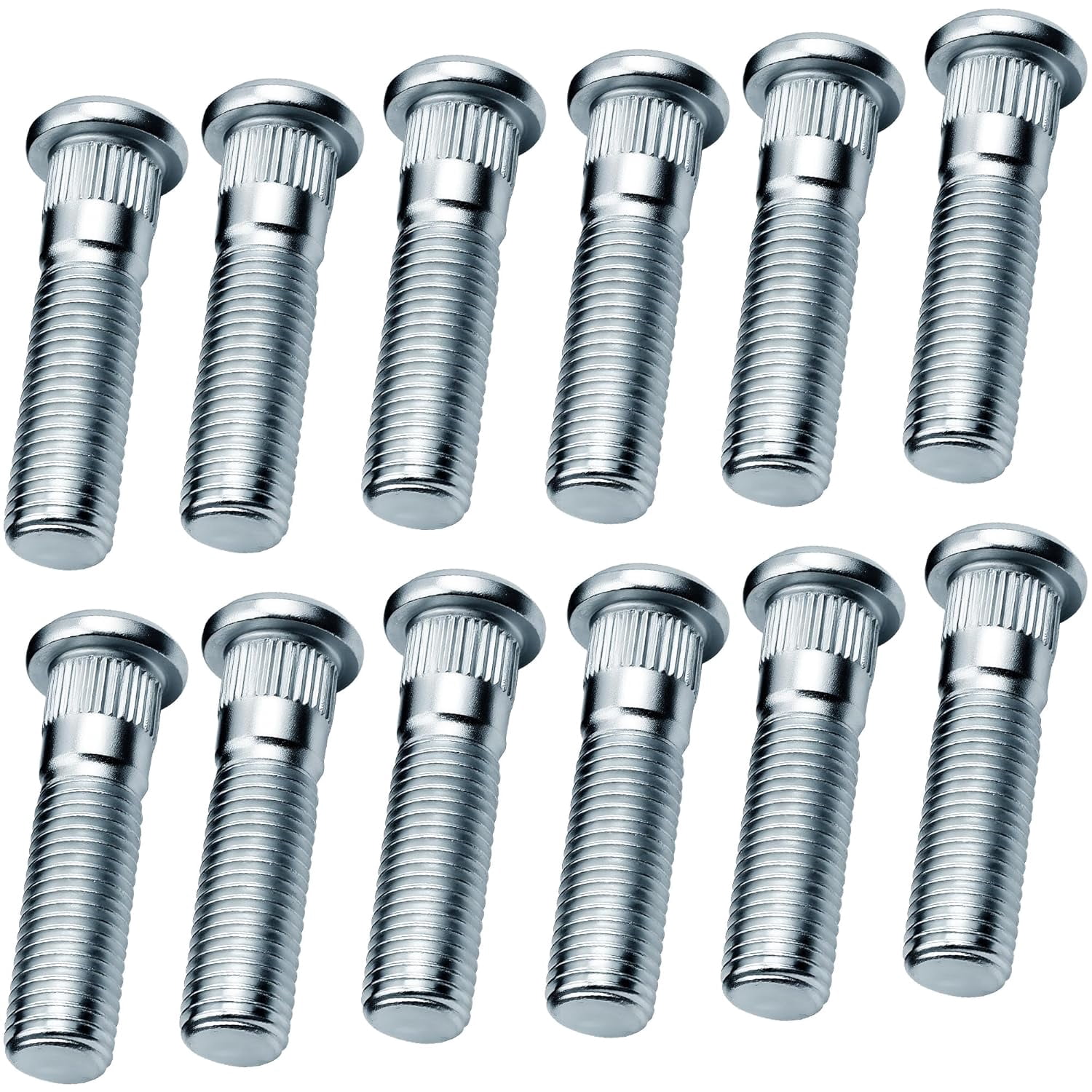 12 Pack Trailer Wheel Studs, Heavy-Duty Galvanized Steel 2,000 lb to ...