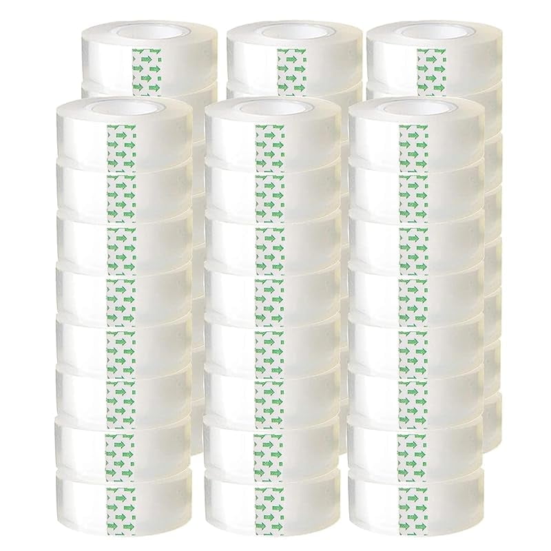 12 Pack Transparent Tape Clear Tape Refills Rolls Each Roll 3/4 x 1000 ...