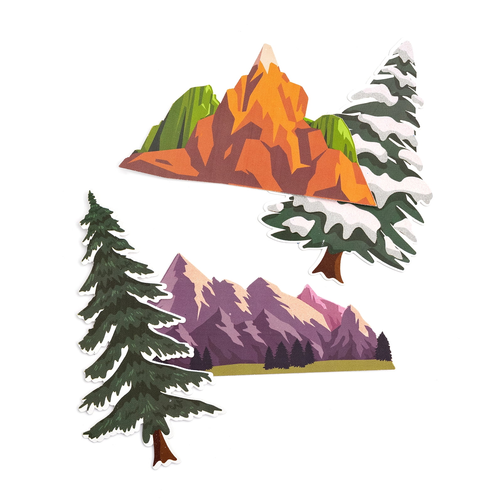 12 Pack: Tree & Mountain Die Cut Stickers by Recollections™ - Walmart.com