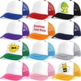 12 Pack Trucker Hat for Summer Polyester Mesh Cap Adjustable ...