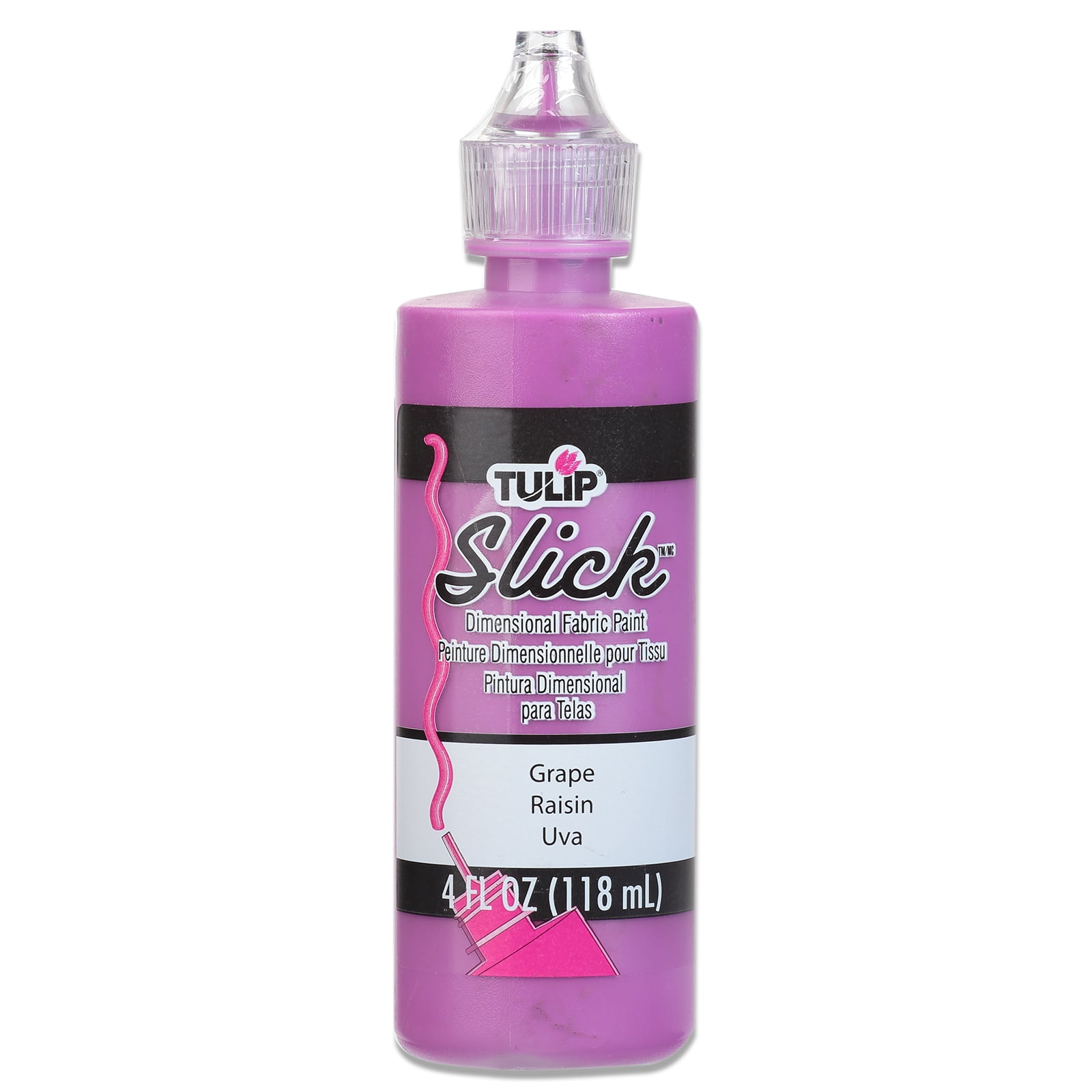 12 Pack: Tulip® Slick® Dimensional Fabric Paint - 4oz. - Walmart.com