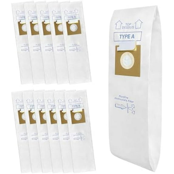 12 Pack Type A Vacuum Bags Replacement for Hoover Convertible, Decade ...
