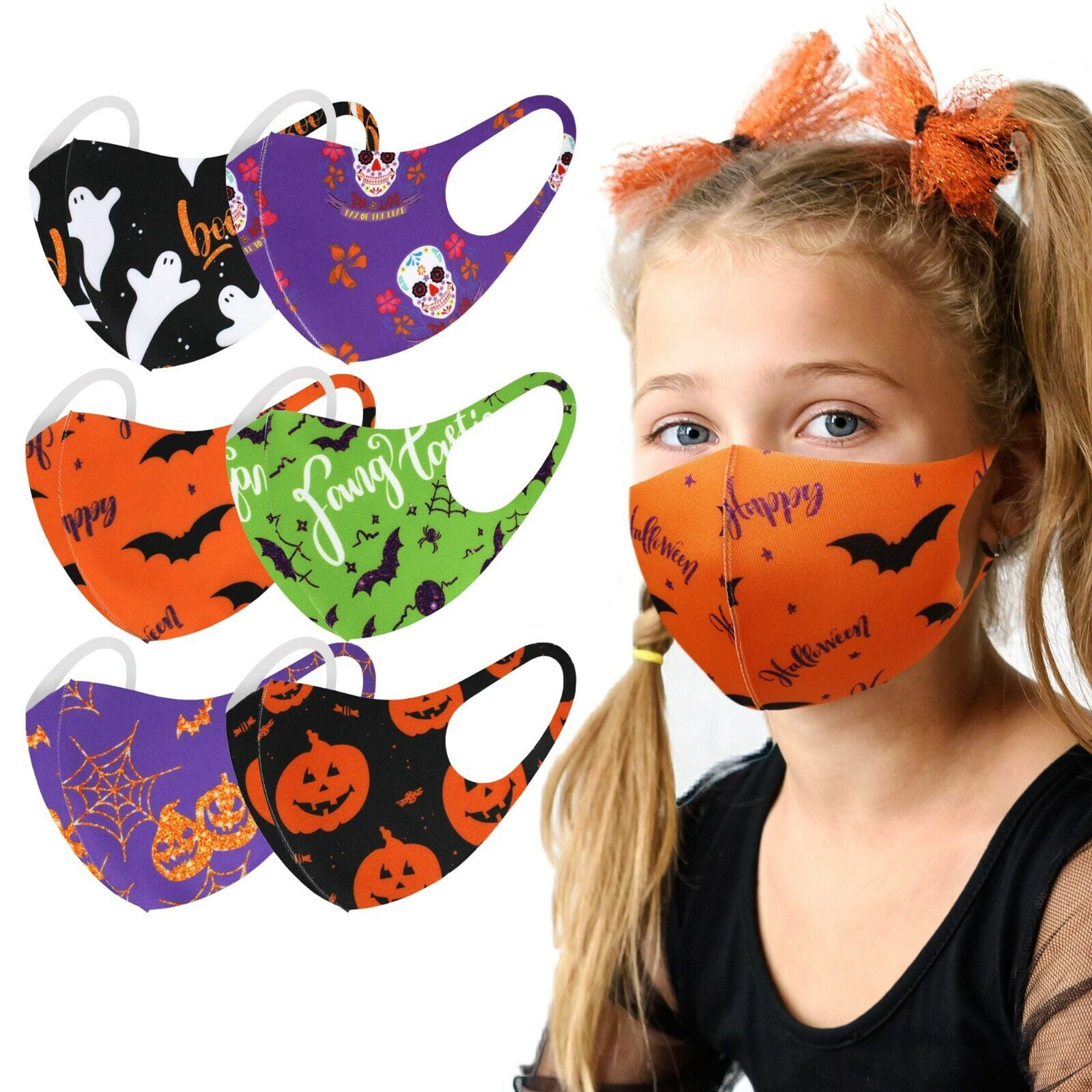 12 Pack Unisex Children Washable Reusable Face Masks - Walmart.com