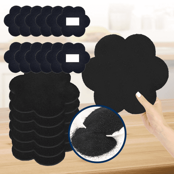 12-Pack Universal Trash Can Odor Absorbing Filters with Activated ...