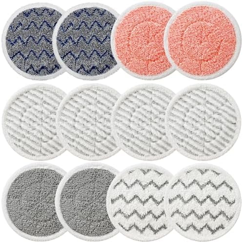 12 Pack Upgraded S7001 Pads Replacement Steam Mop Pads for Shark S7001 ...