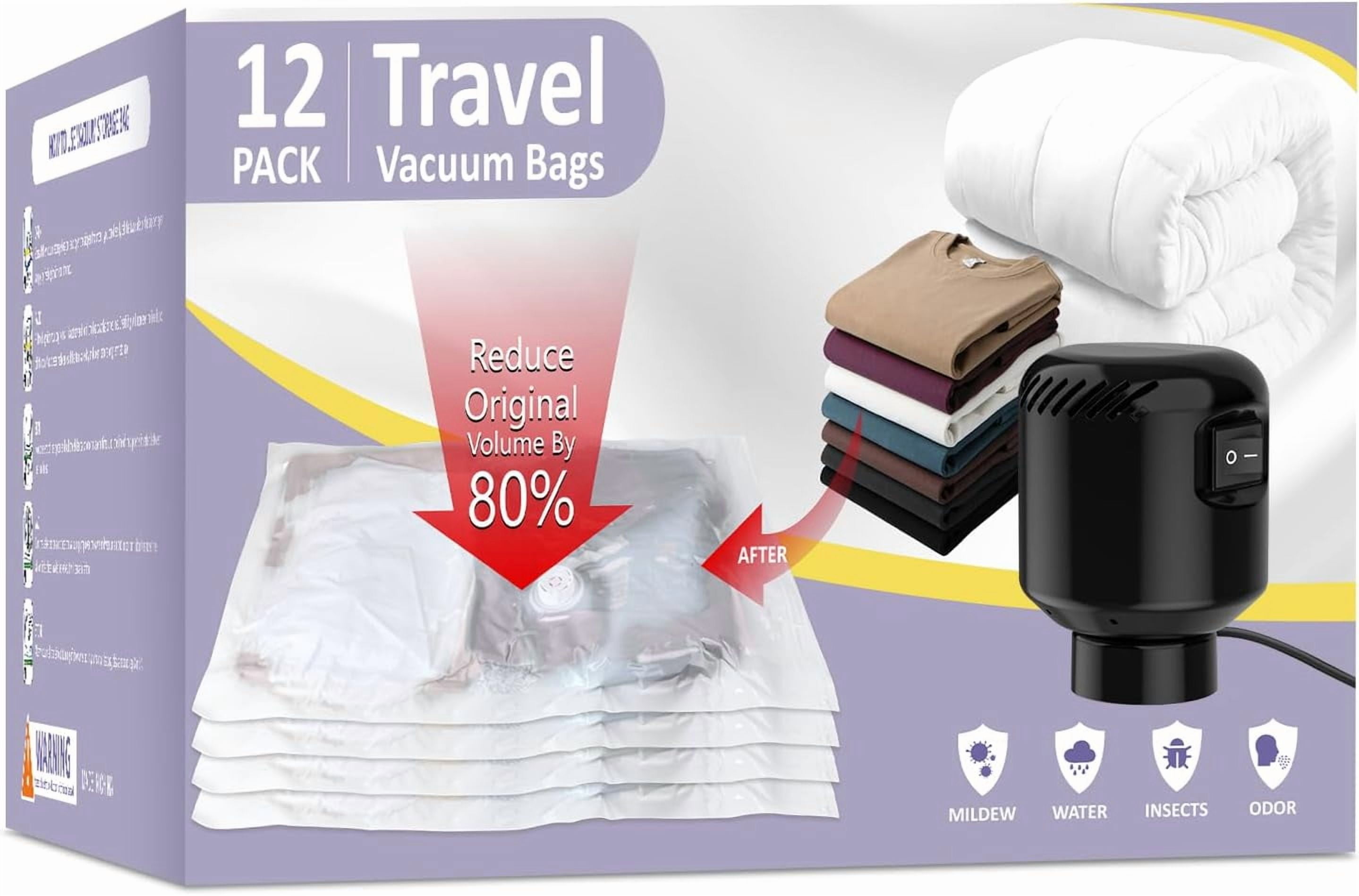 12 Pack Vacuum Storage Bags, Space Saver Bags, for Comforters and ...