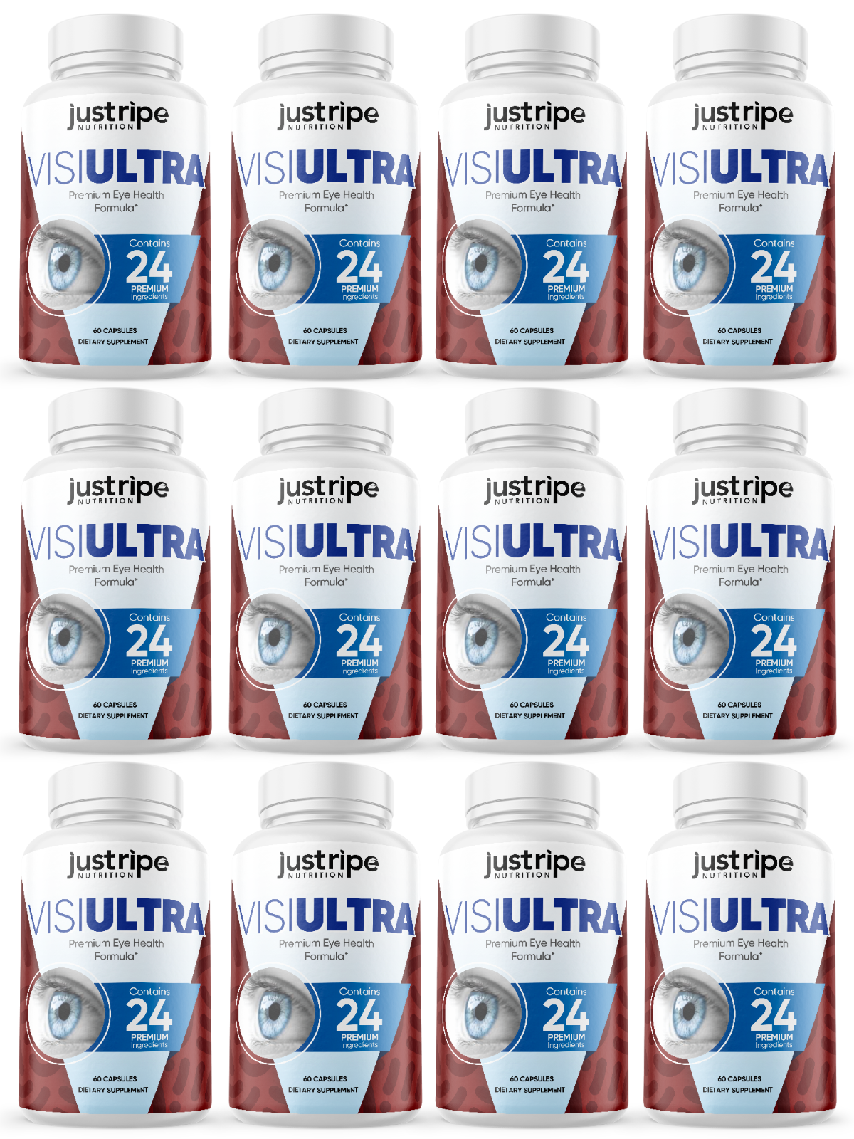 12 Pack Visiultra Premium Eye Health Supplement Supports Healthy Vision ...