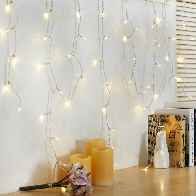 12 Pack: Warm White Curtain LED String Lights by Ashland™ - Walmart.com
