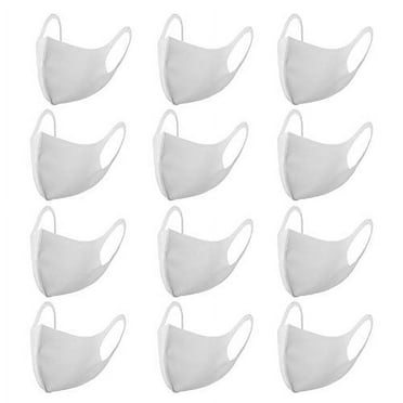 12Pcs Set Unisex 100% Cotton Face Mask Cloth Face Mask Reuseable ...
