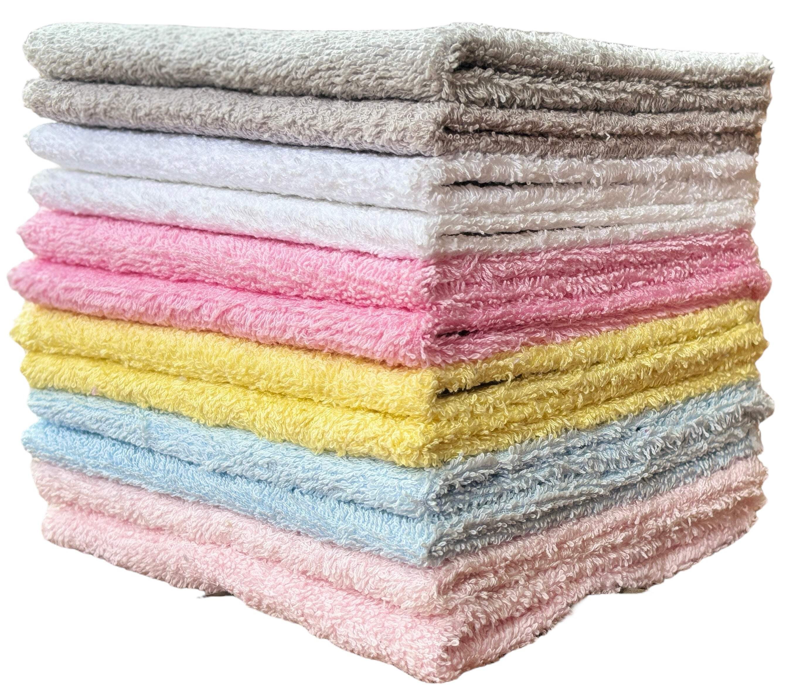 12 Pack Washcloths 100% Ring-Spun Cotton Wash cloths Design to ...