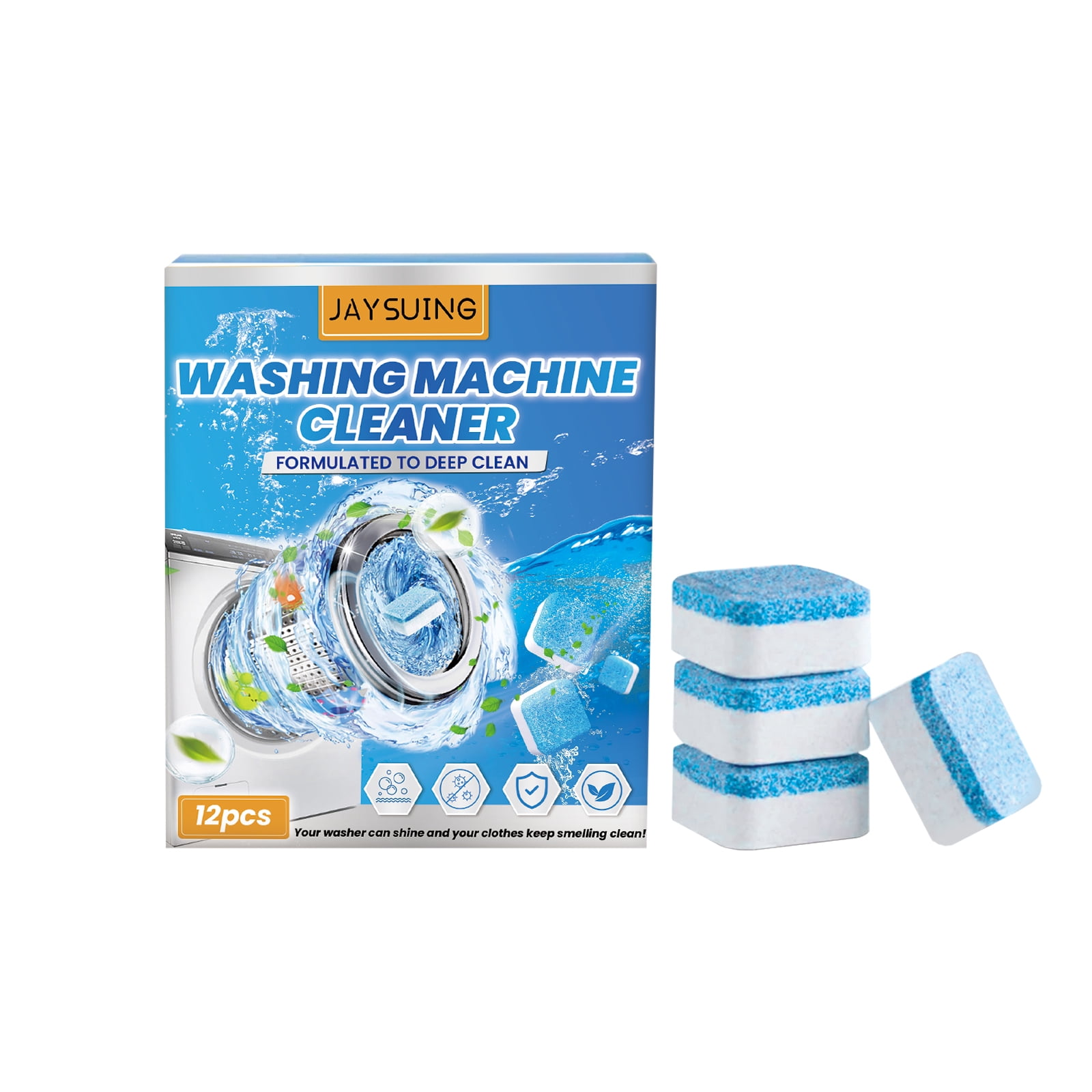 12 Pack Washing Machine Cleaner Descaler, Deep Cleaning Washer, Cleaner ...