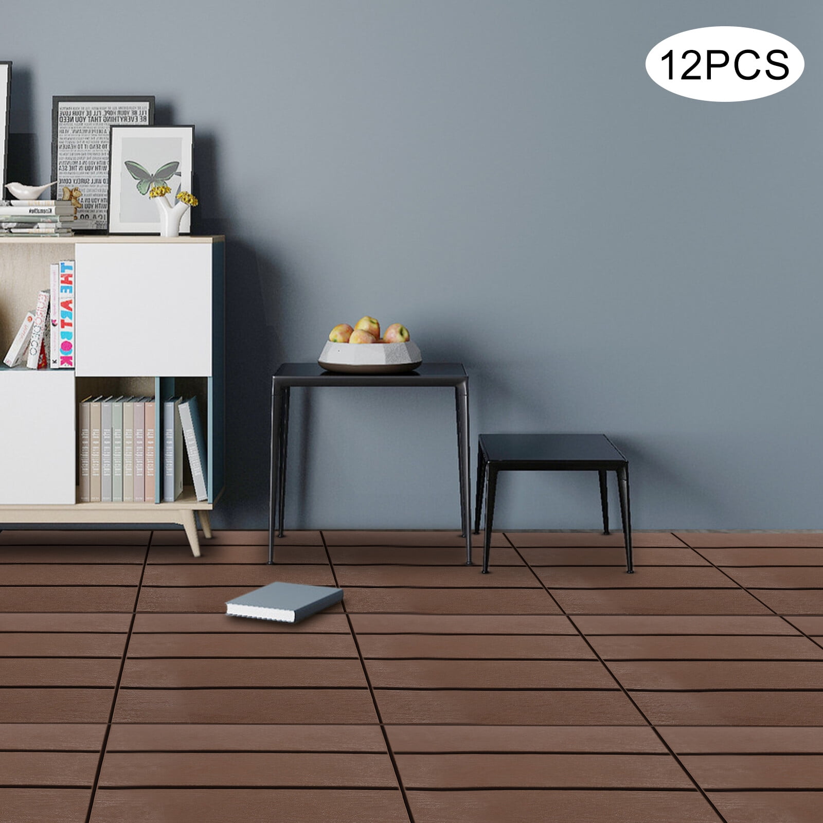 12-Pack Weatherproof Interlocking Deck Tiles Floor Tile 30*30cm Balcony ...