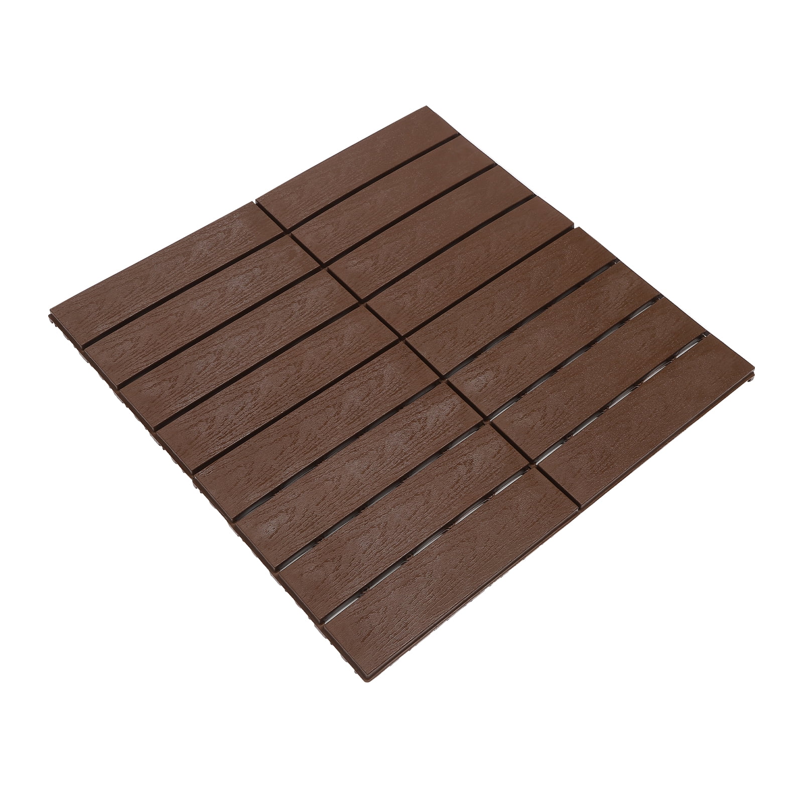 12 Pack Weatherproof Interlocking Deck Tiles Floor Tile 30 30cm Balcony ...