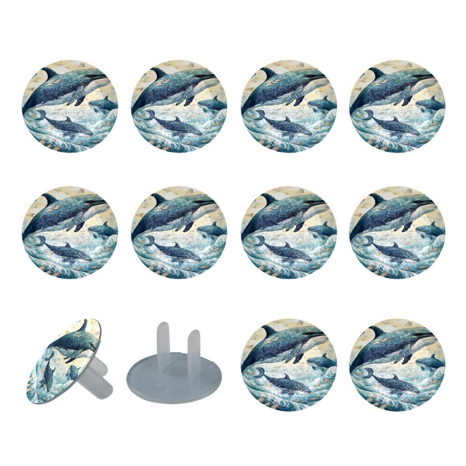 12 Pack Whale Outlet Covers Baby Proofing | Safe Electric Plug ...