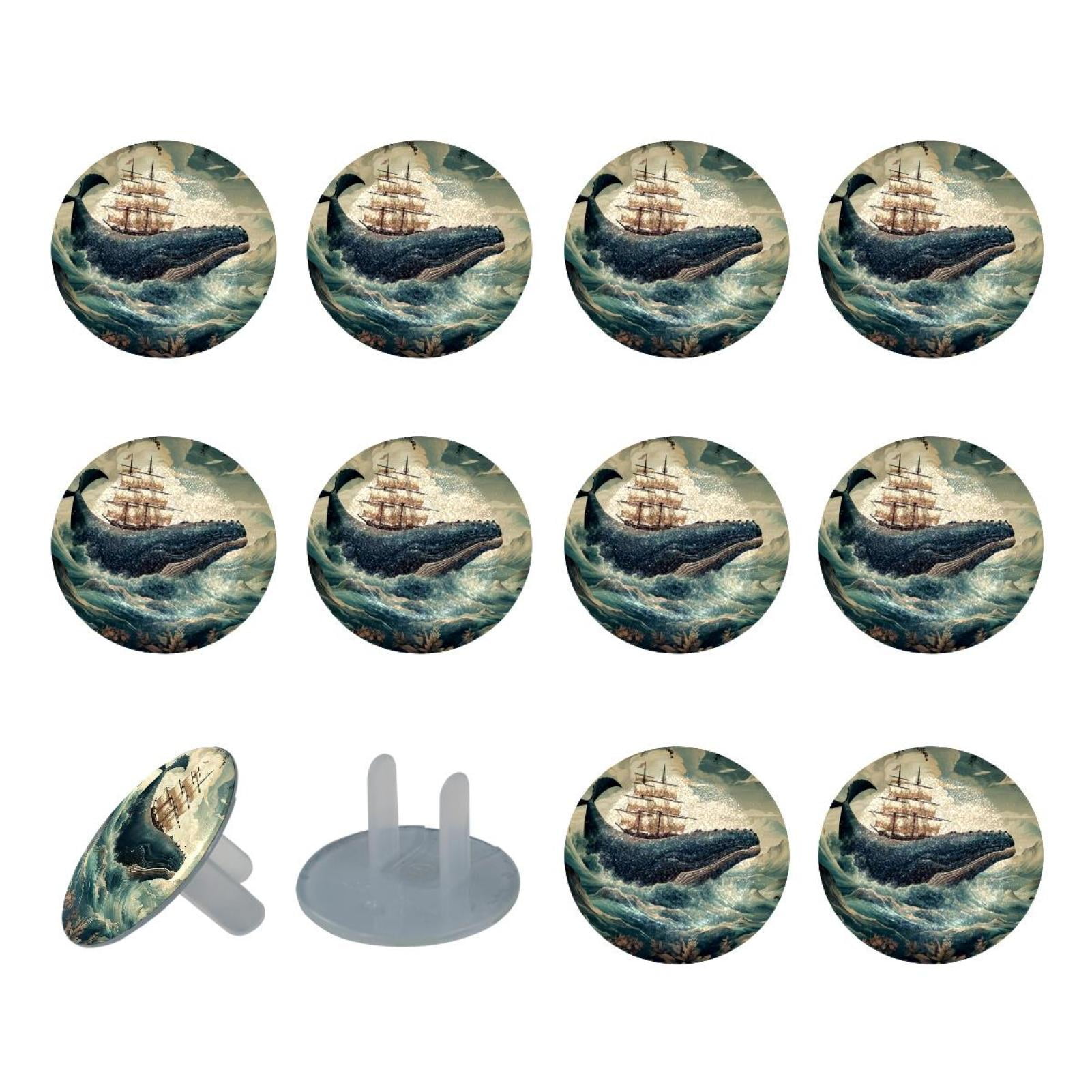 12 Pack Whale Outlet Covers Baby Proofing | Safe Electric Plug ...