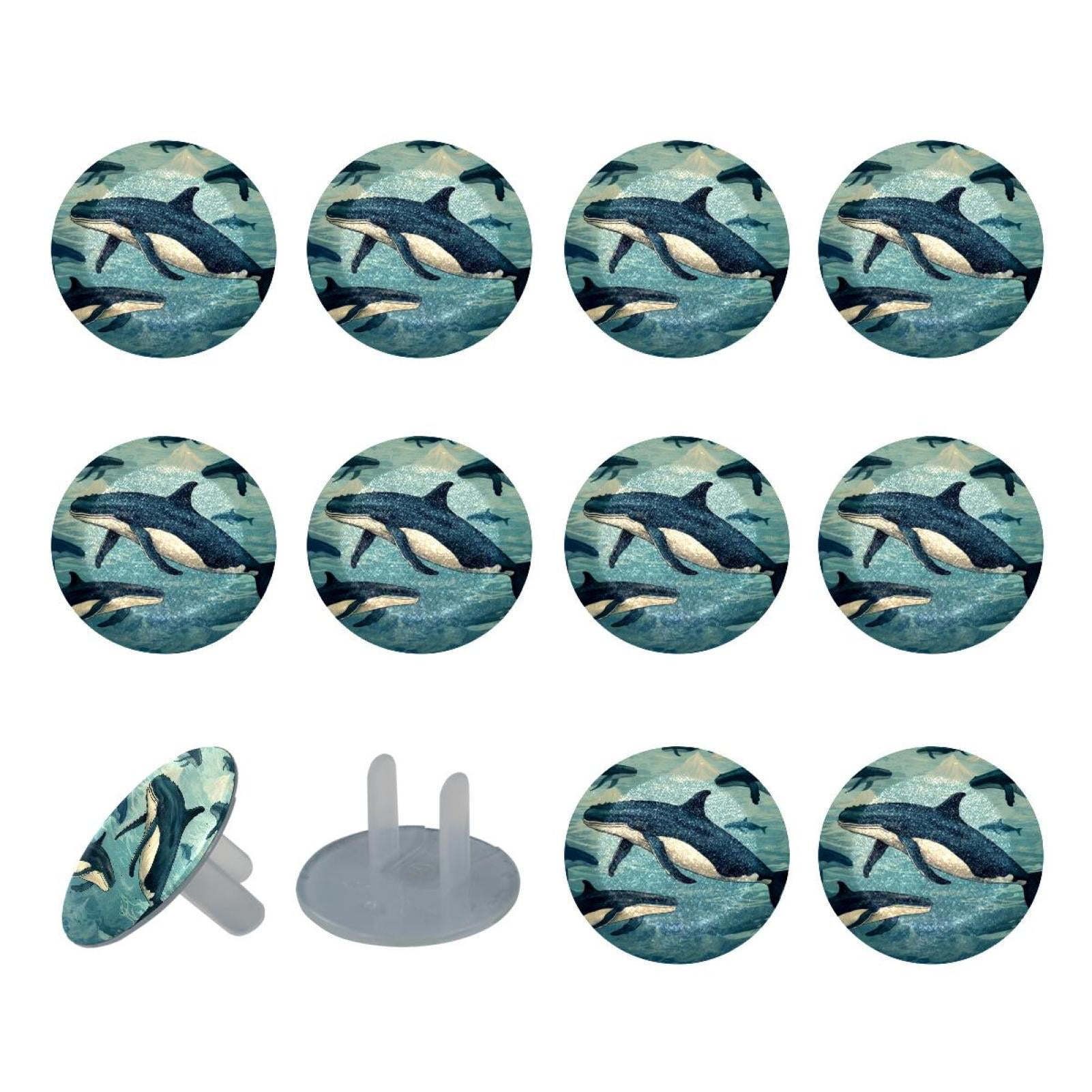 12 Pack Whale Outlet Covers Baby Proofing Socket Protectors Child ...