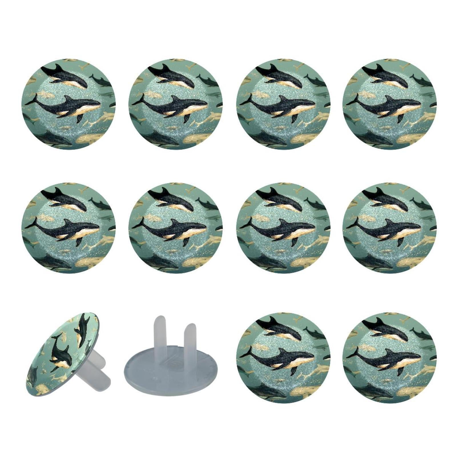 12 Pack Whale Outlet Covers Baby Proofing Socket Protectors Child ...