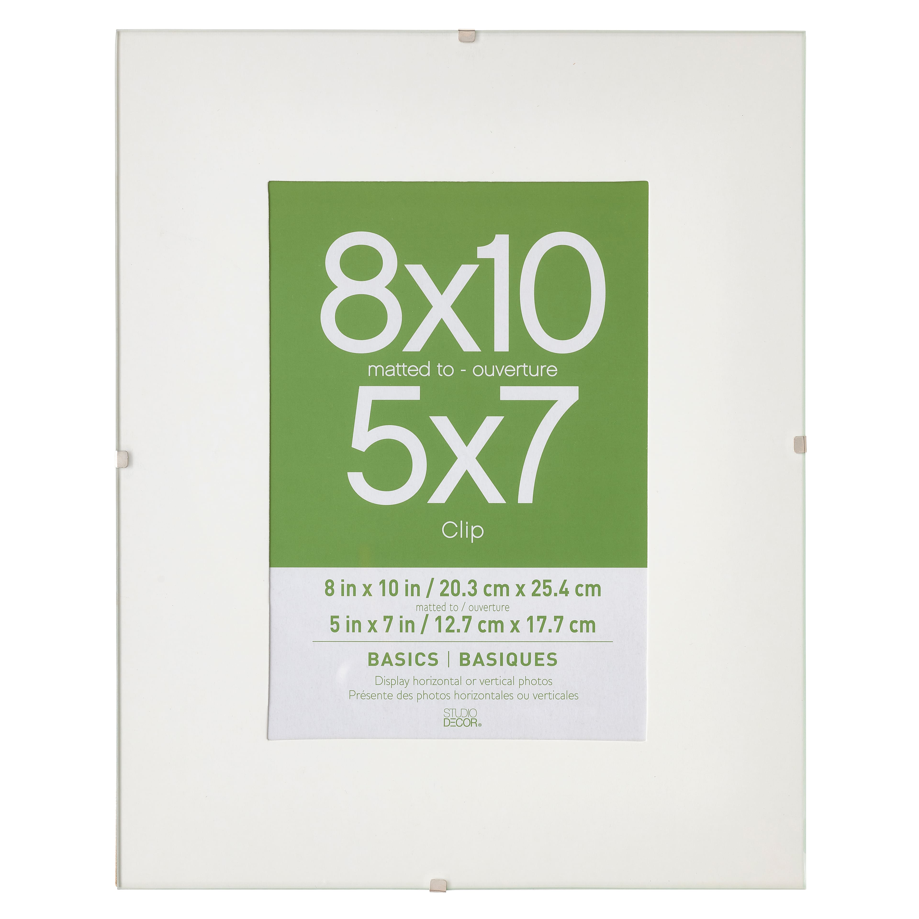 12 Pack White 5 X 7 Clip Frame With Mat Basics By Studio D cor