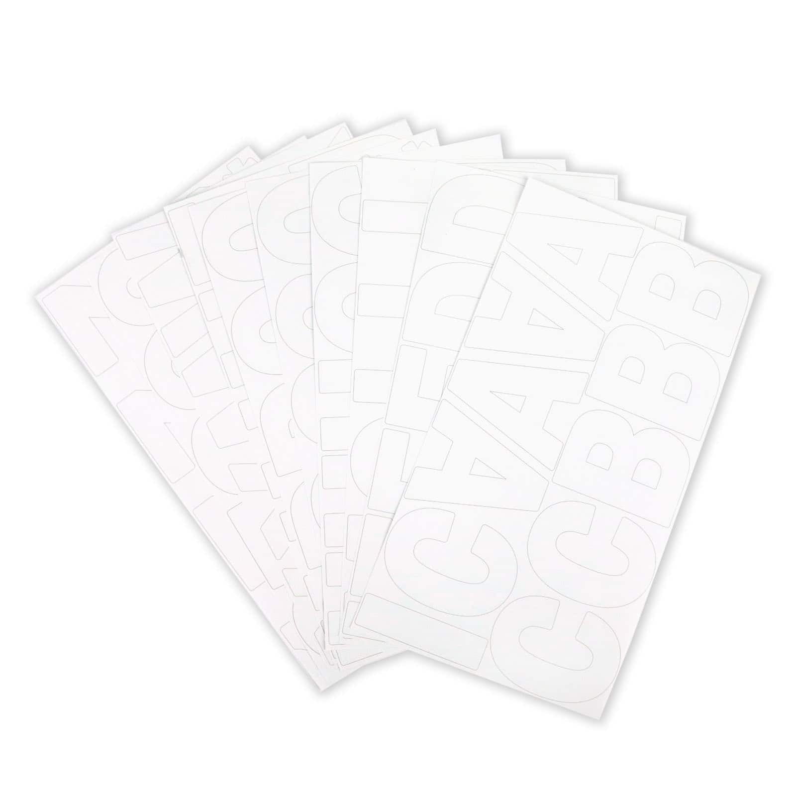12 Pack: White Alphabet Stickers by Recollections™ - Walmart.com
