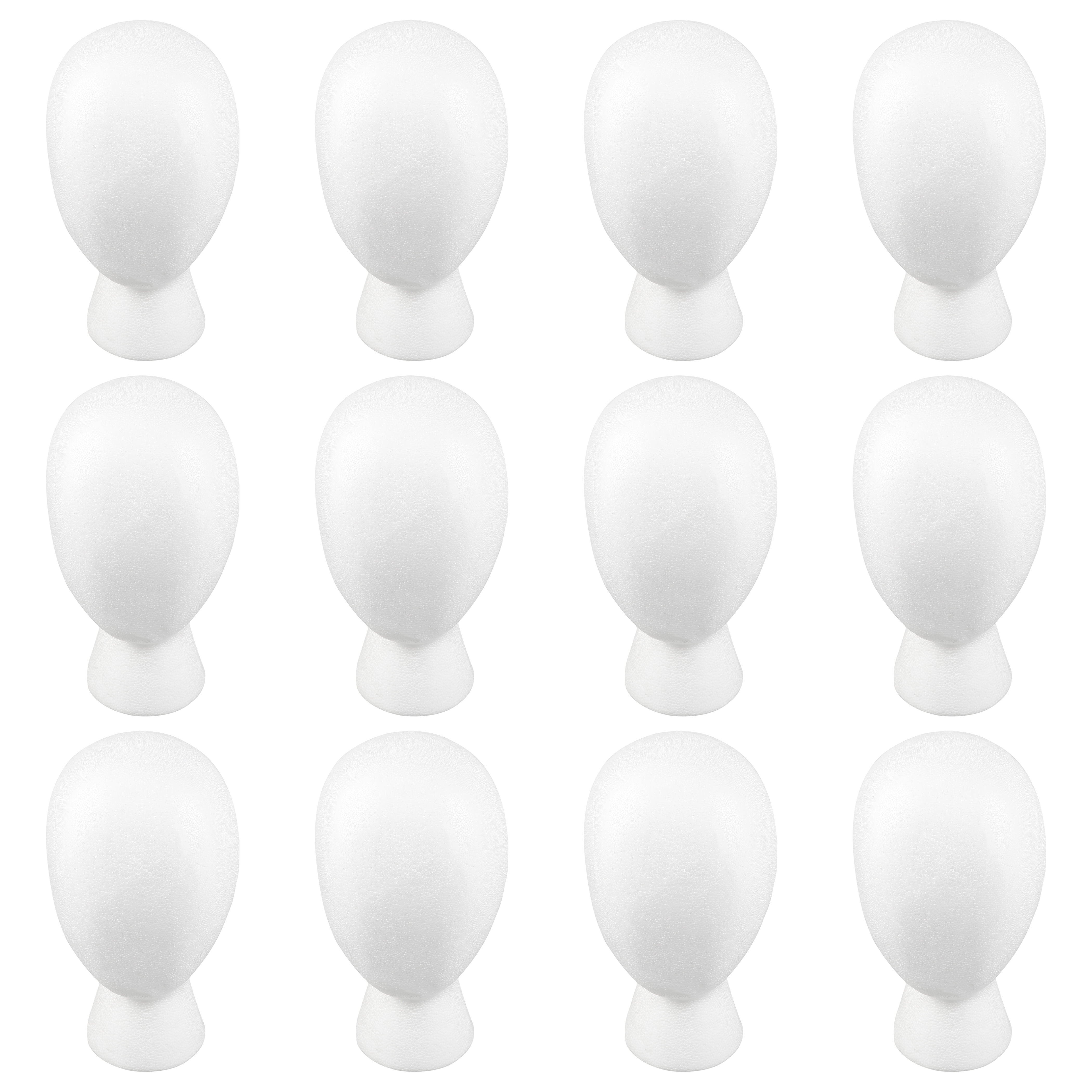 12 Pack: FloraCraft® SmoothFōM® White Foam Faceless Head - Walmart.com