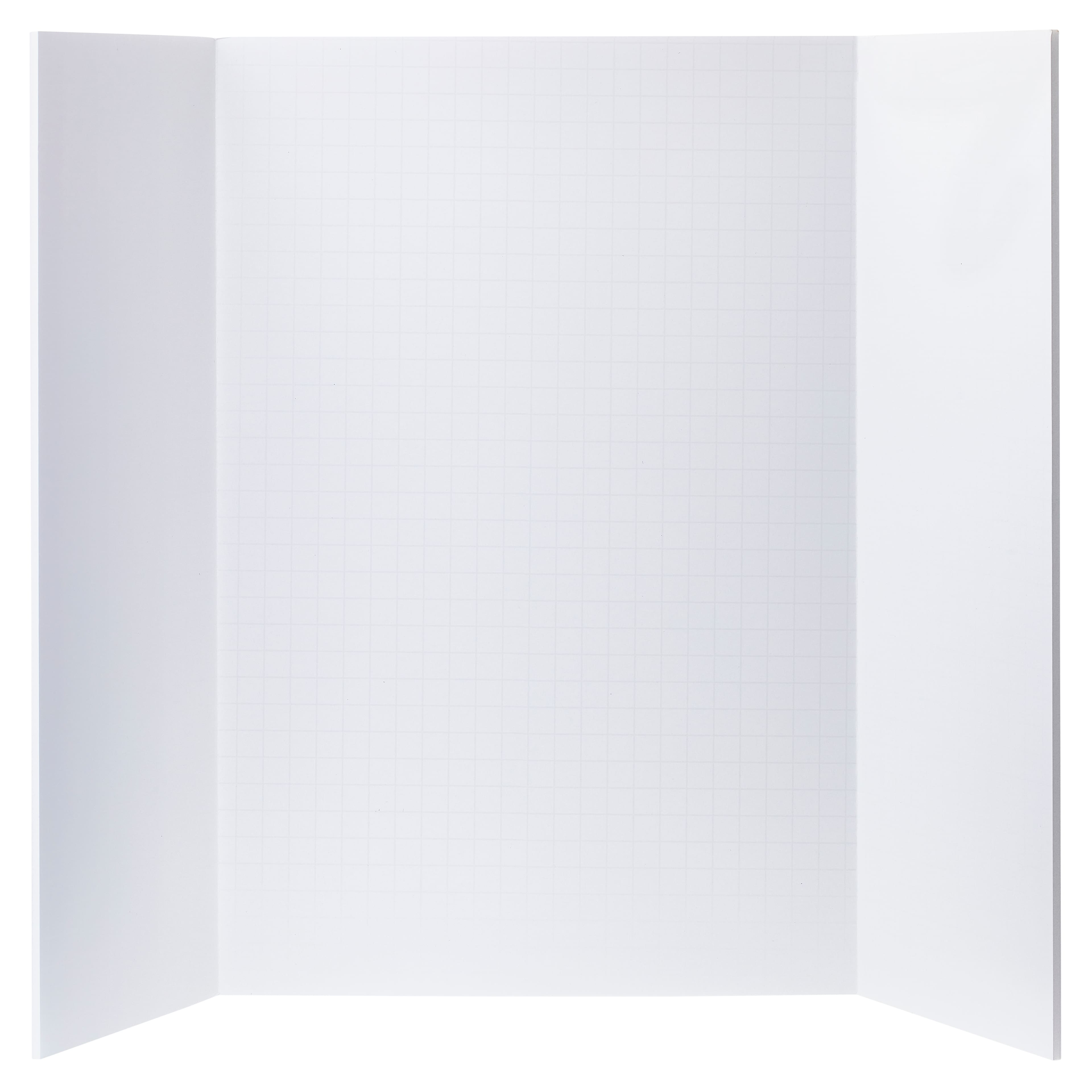 12 Pack: White Guide-Line 18" x 24" Foam Tri-Fold Display Board ...