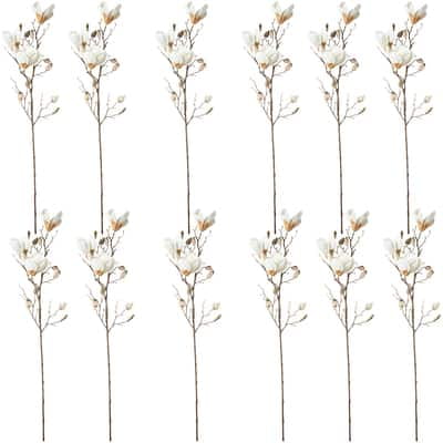 12 Pack: White Magnolia Branch Spray by Ashland® - Walmart.com
