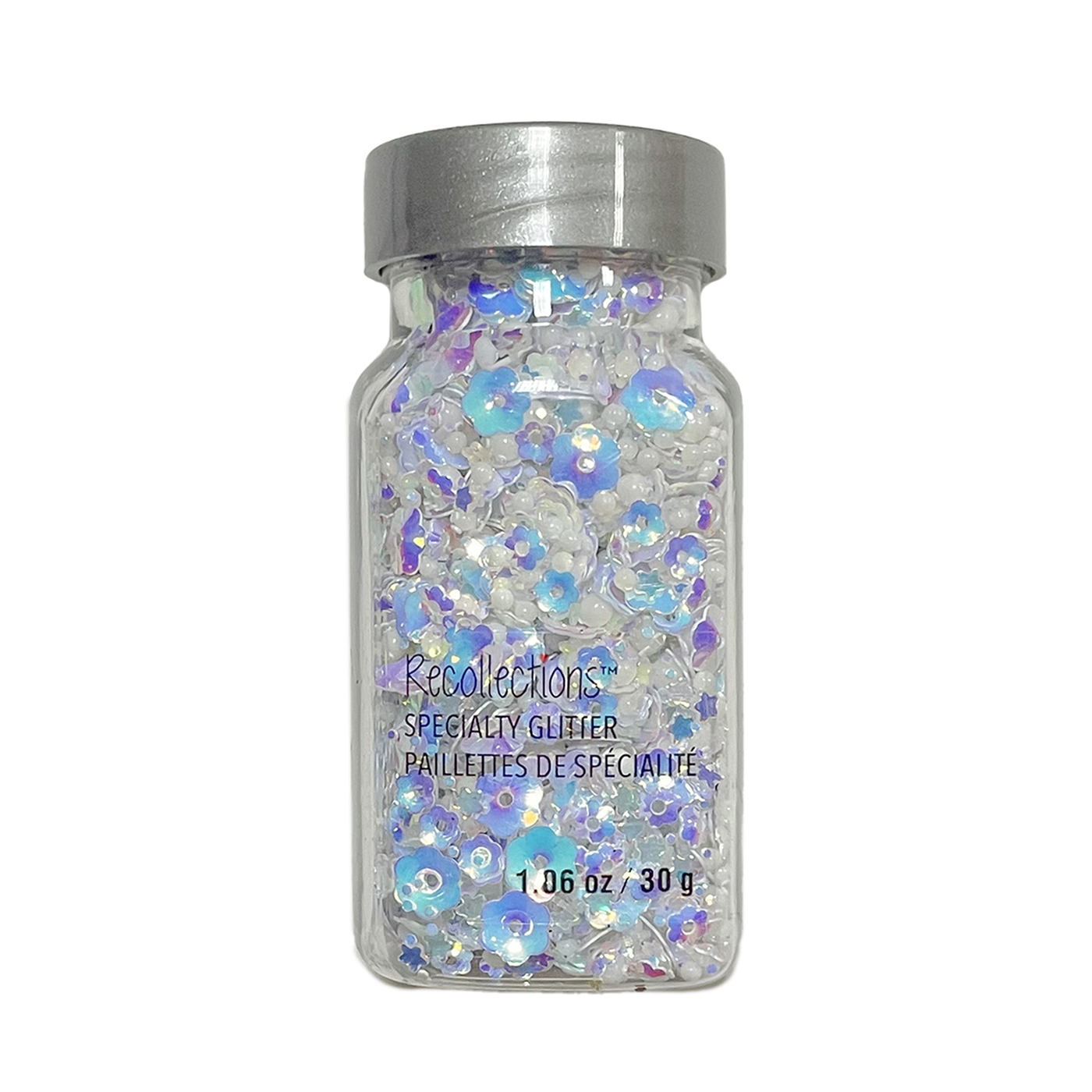 12 Pack: White Mixed Sequins Specialty Glitter by Recollections ...