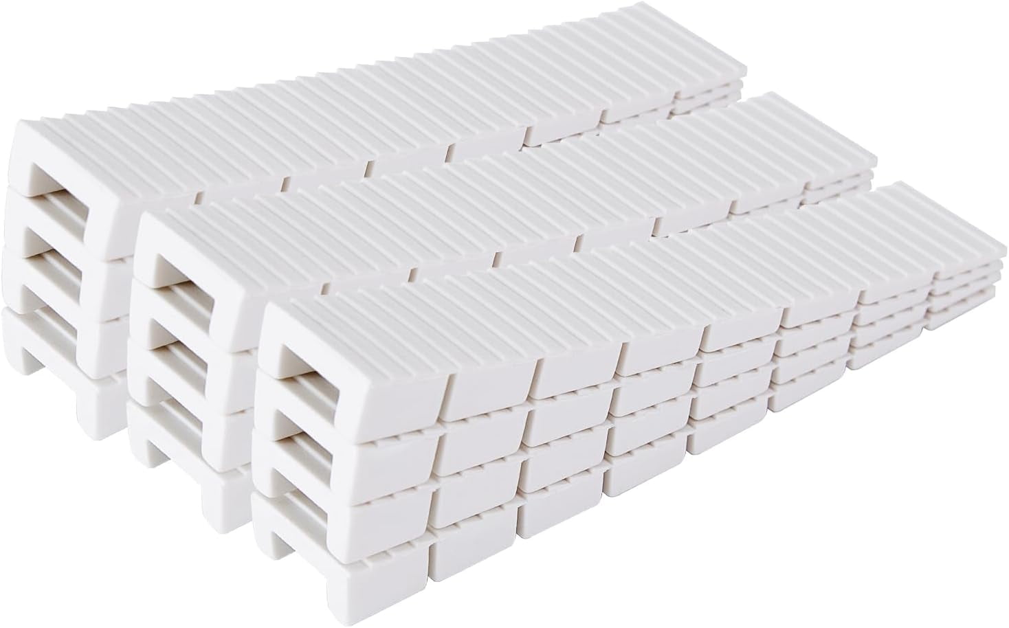 12 Pack White Multi Purpose Furniture Plastic Shims for Leveling ...