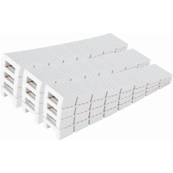 12 Pack White Multi Purpose Furniture Plastic Shims for Leveling ...