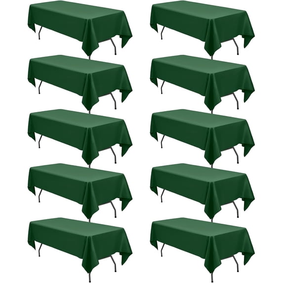 12 Pack White Round Tablecloth 120 Inch Circle Polyester Tablecloth ...