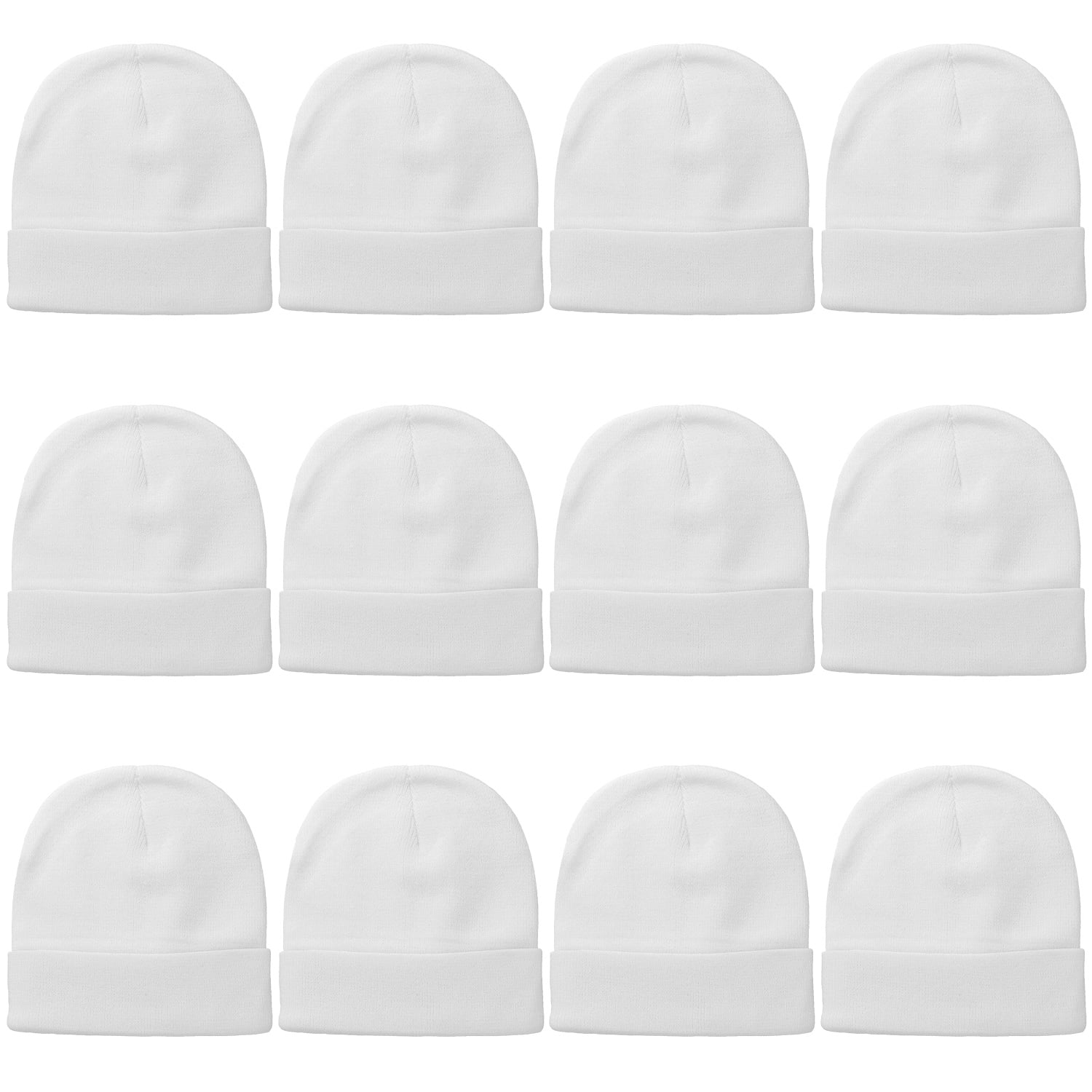 12 Pack Wholesale Winter Beanie Hat Unisex Bulk Skull Knitted Ski Cap ...