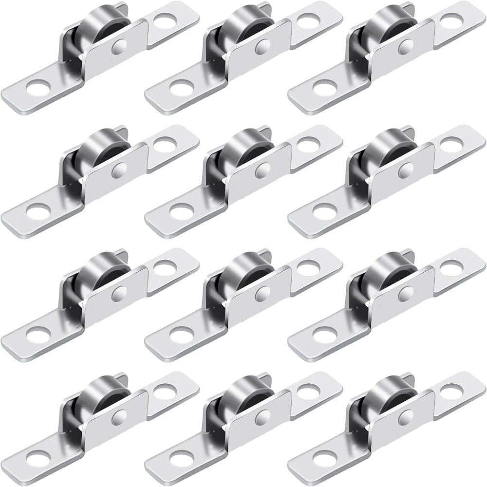 12 Pack Windows, Cabinets, Doors Iron Double Hole Square Roller ...